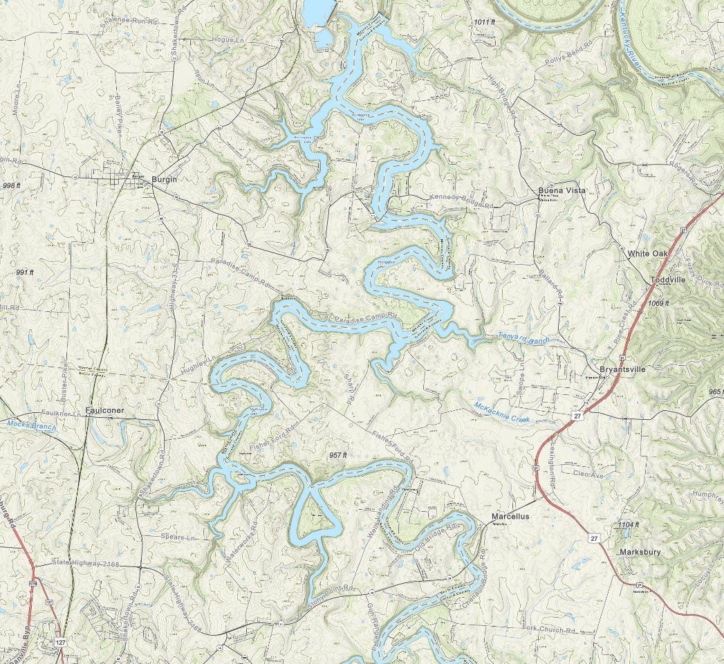 Maps & Topography Collection – @HerringtonLakeKY.com